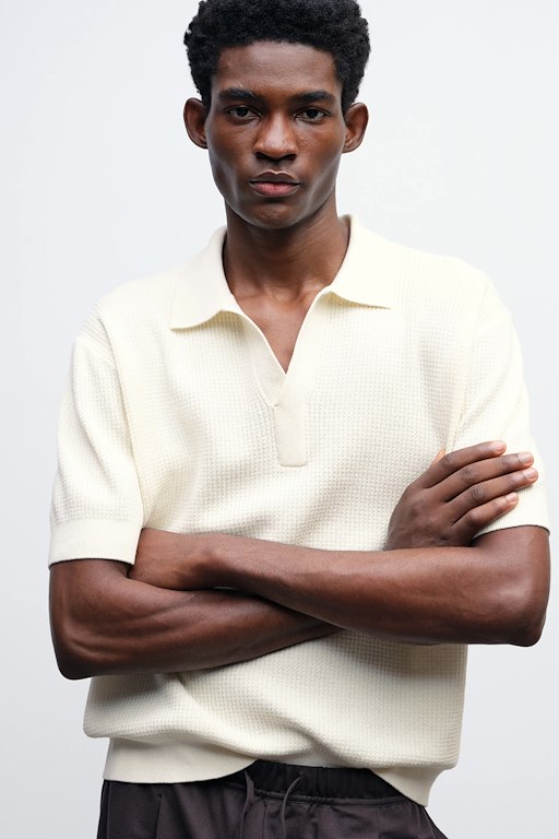 POLO MAJICA SA UKRASNIM PLETENICAMA REGULAR FIT