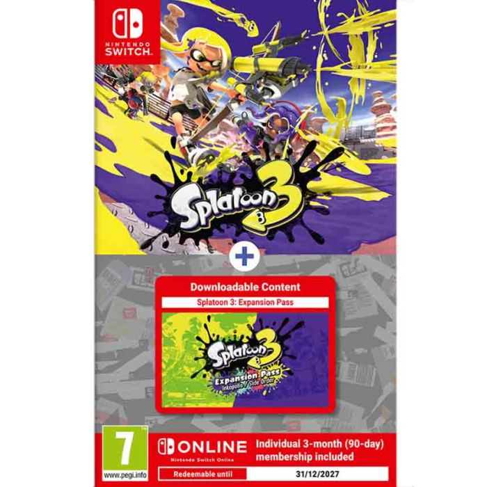 SWITCH Splatoon 3 + Expansion Pass + 3 meseca Nintendo Switch online