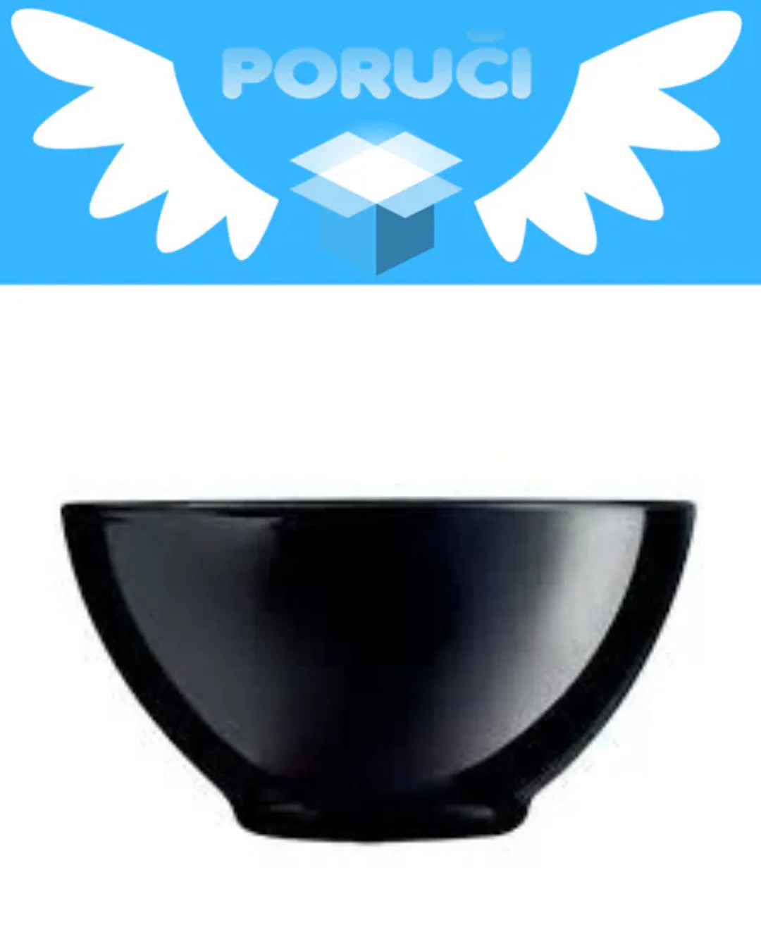 ČINIJA FLASHY BREAKFAST CRNA 50CL 1/1 LUM