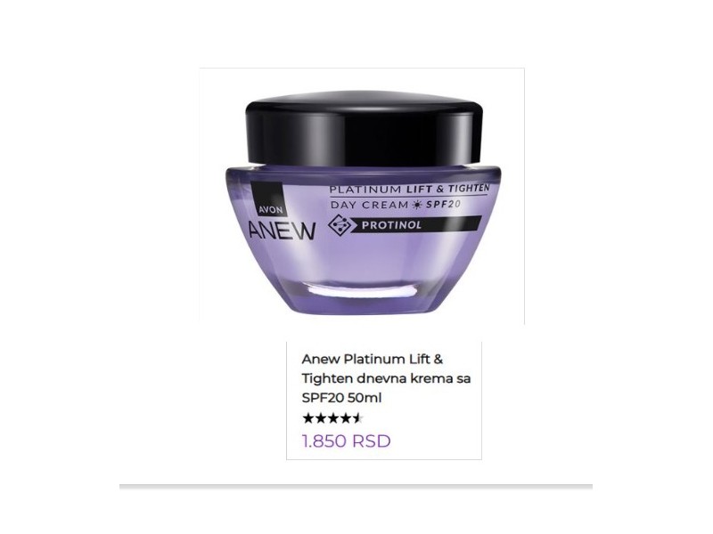 Anew Platinum Lift & Tighten dnevna krema Avon