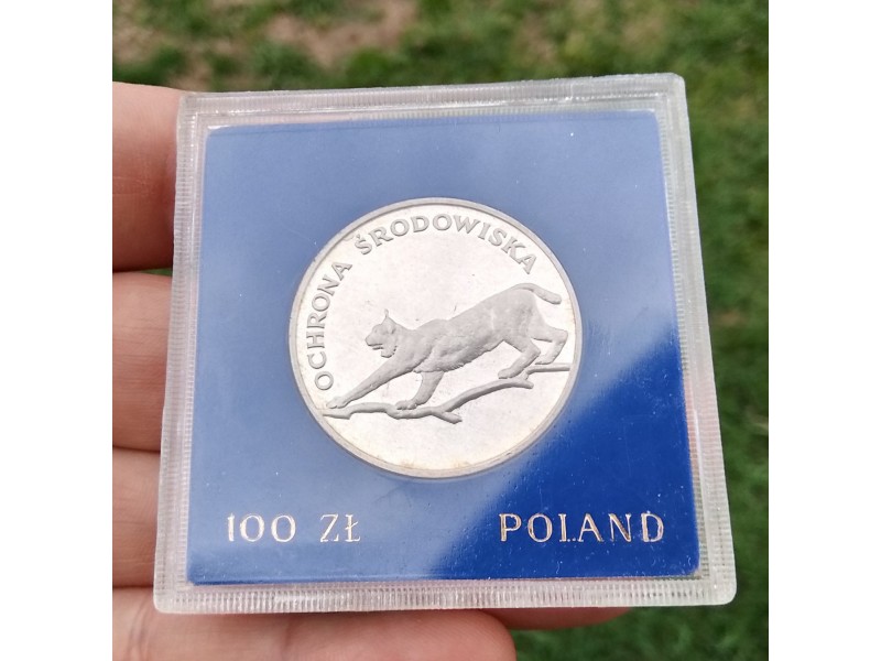 100 zlota 1979, srebro - jubilarna u kapsuli