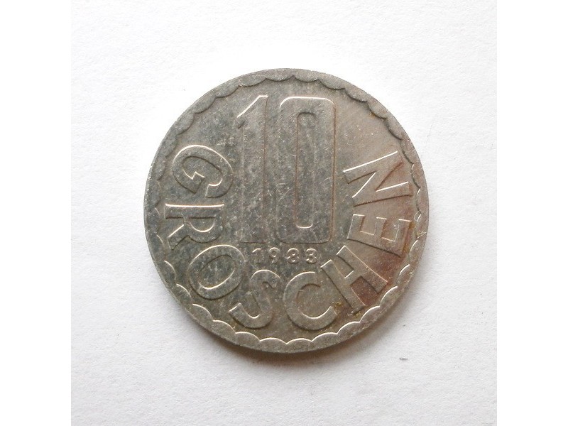 Austria 10 groša 1983