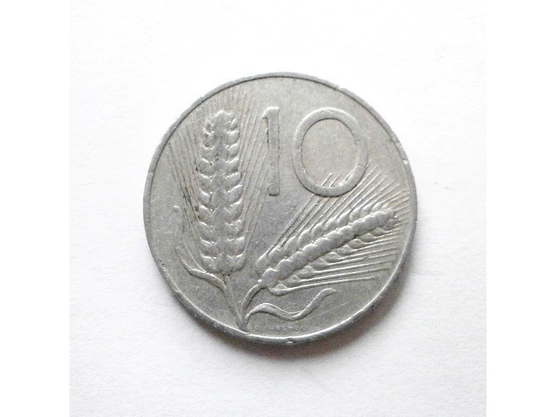 Italija 10 lira 1956