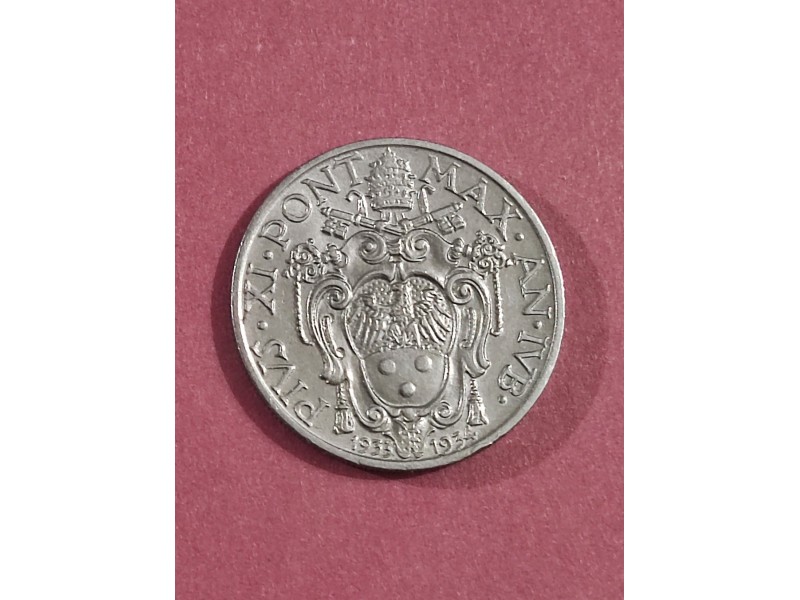 20 centesimi Vatikan 1933-1934.