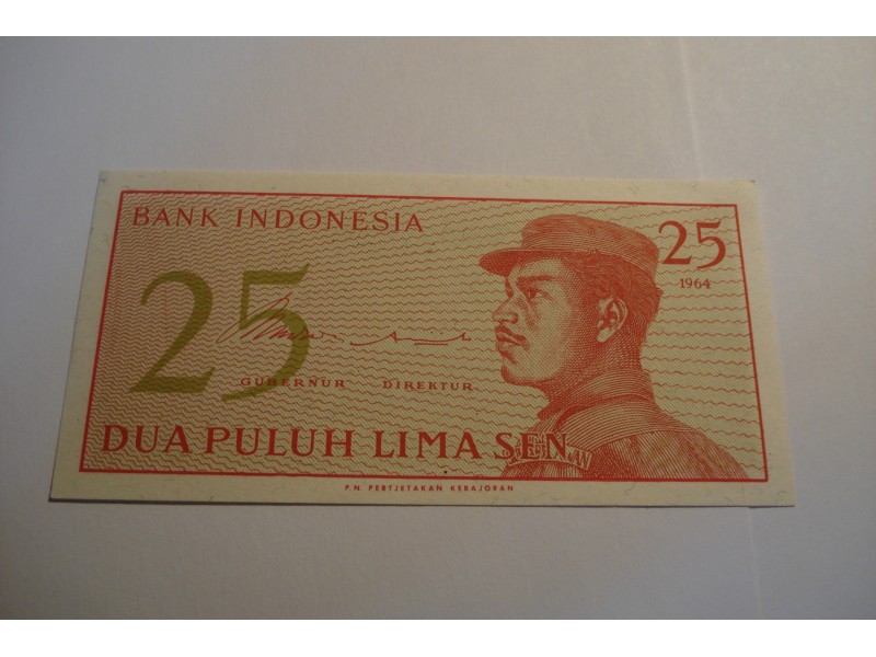 INDONEZIJA - 25 SEN - 1964