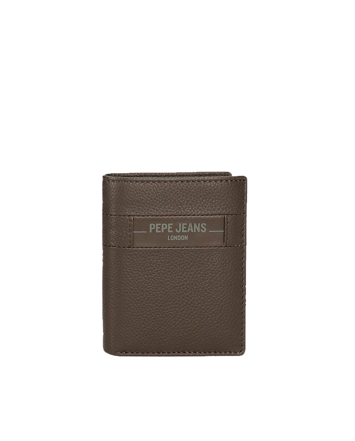 NOVČANIK CHECKBOX THE ONE VERTICAL BROWN Pepe Jeans