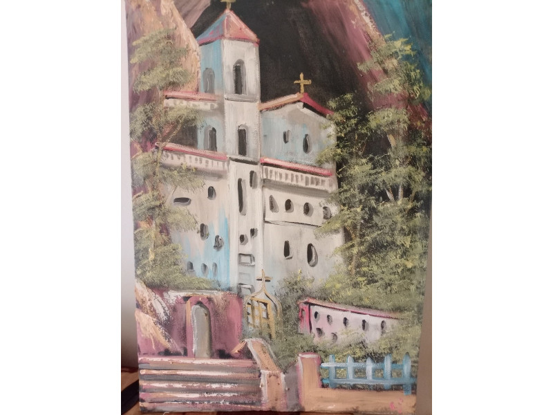 Ostrog 70x50cm ulje na platnu