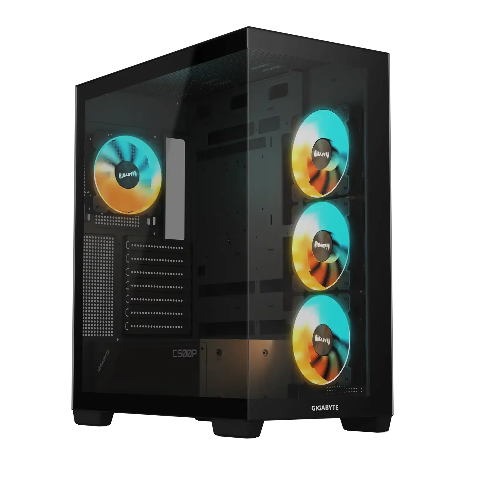 GIGABYTE Kućište GB-C500P ST, Midi Tower, RGB osvetljenje, Crno