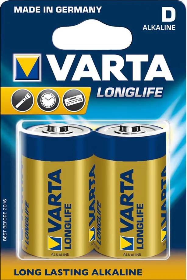 Varta Longlife alkalna baterija LR20 2/1