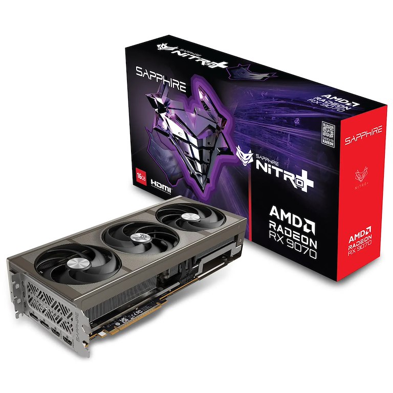 SAPPHIRE graficka kartica RX 9070 NITRO+ OC 16GB 2x HDMI/2x DP/11349-01-20G