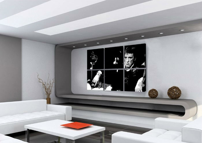 Ručno oslikana POP ART slika SCARFACE-AL PACINO 120k80 cm