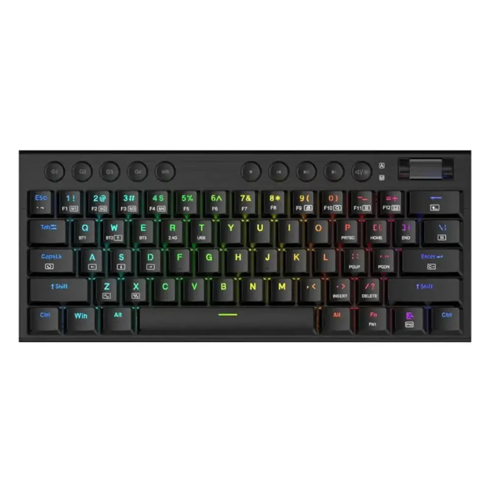 REDRAGON gaming tastatura Horus Mini, wired& 2.4G & bluetooth, red K632RGB-PRO