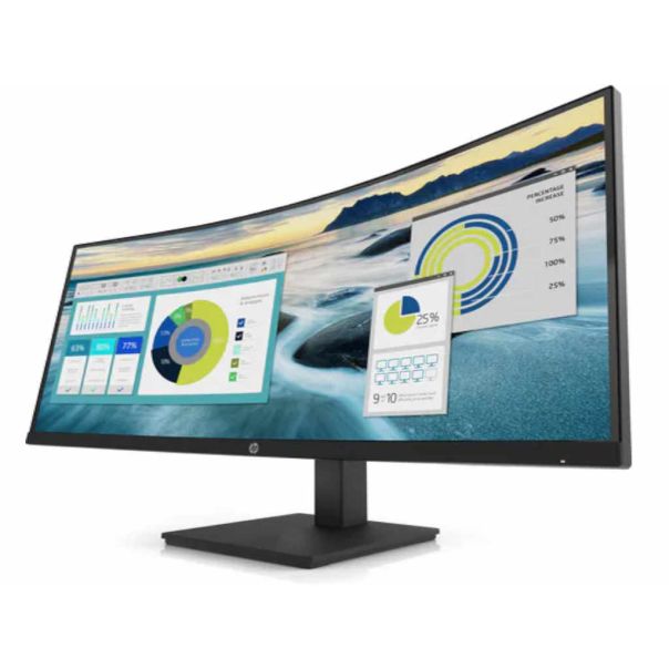 HP Monitor P34hc 34"/VA zakrivljen/3440x1440/100Hz/5ms/HDMI, DP, USB-C dock 65W/visina/zvučnici/3g