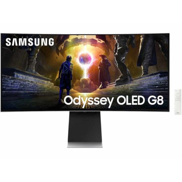 SAMSUNG Monitor LS34DG850SUXDU 34"/OLED,21:9,zakrivljen/3440x1440/175Hz/0,03ms GtG/HDMI,DP,USB/crna