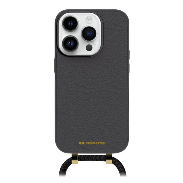 CASE&ME Futrola sa gajtanom iPhone 15 Pro Max crna