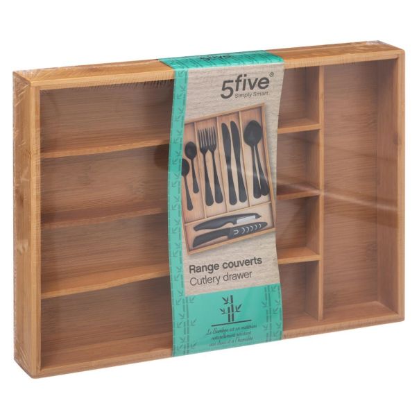 FIVE Organizator za pribor 34x25x4,3cm, bambus natural