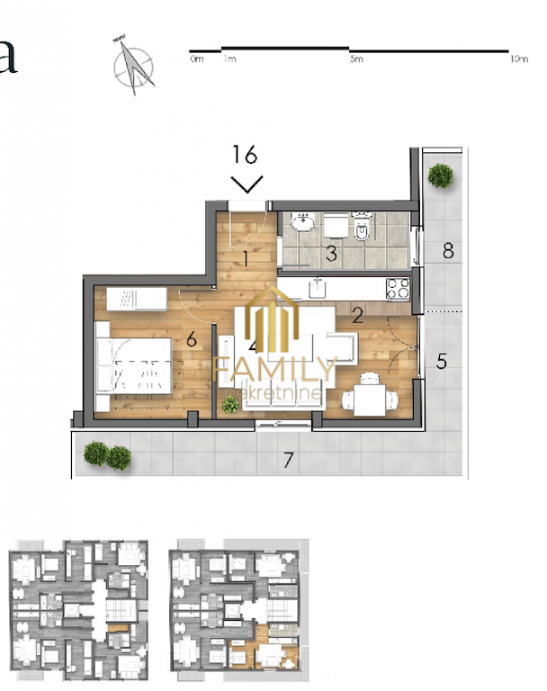 U izgradnji, 2. 0, Detelinara , 50. 79m2