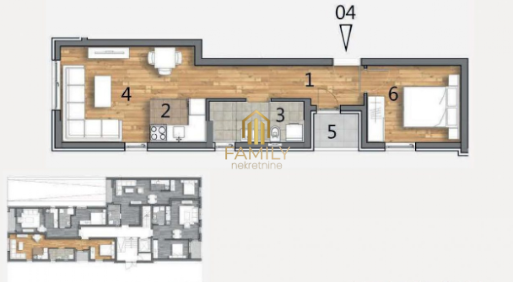 Novogradnja na Telepu, 2. 0 soban, 41m2