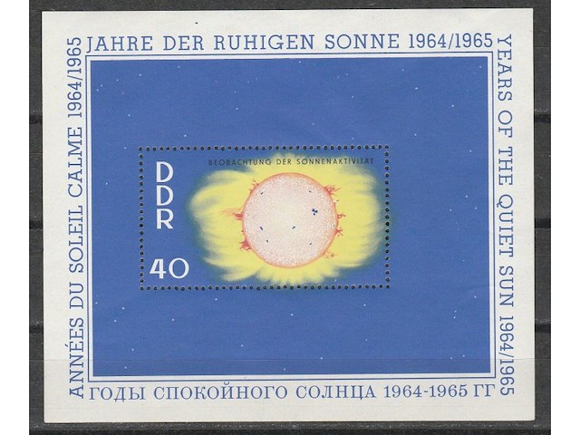 DDR - 1964 - International Years of the Quiet Sun