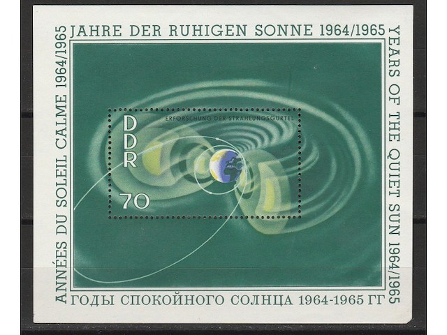 DDR - 1964 - International Years of the Quiet Sun