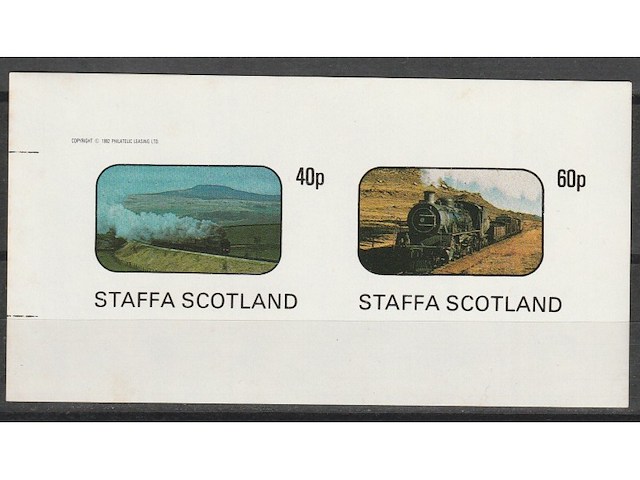 Staffa, Scotland - Locomotives - 1982 - MNH