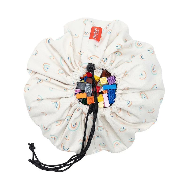 PLAY&GO 2u1 Vreća i podloga za igranje Duge, 40cm