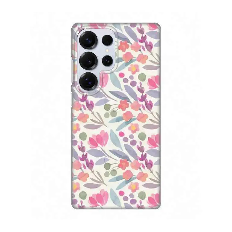 Maska silikon Print za Samsung S938B Galaxy S25 Ultra Watercolor Flowers