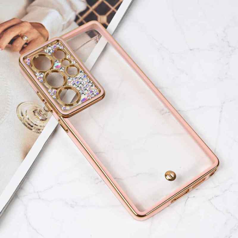 Maska Cirkon Camera za Samsung S938B Galaxy S25 Ultra roze
