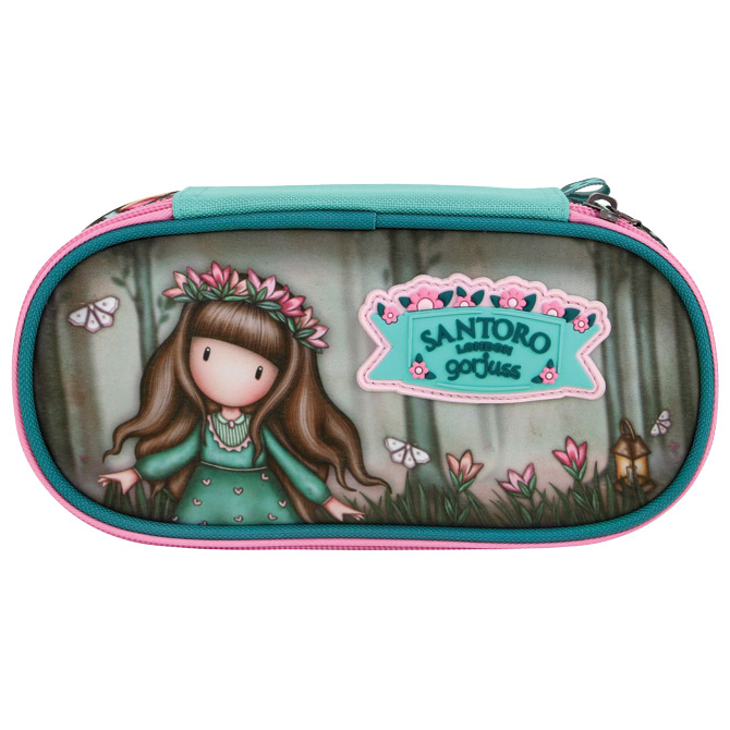Pernica ovalna 1zip 1preklop Woodland Wildflower Gorjuss 384GJ36