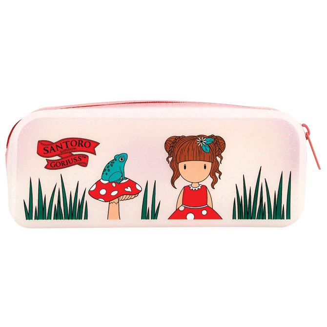 Pernica silikonska pravougaona glitter 1zip Little Mushroom Gorjuss 1337GJ03