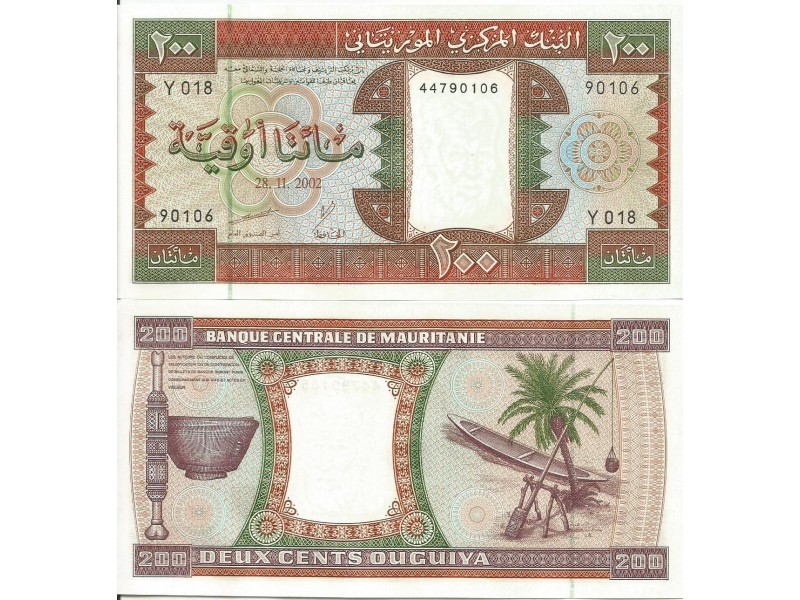 Mauritania 200 ouguiya 2002. UNC