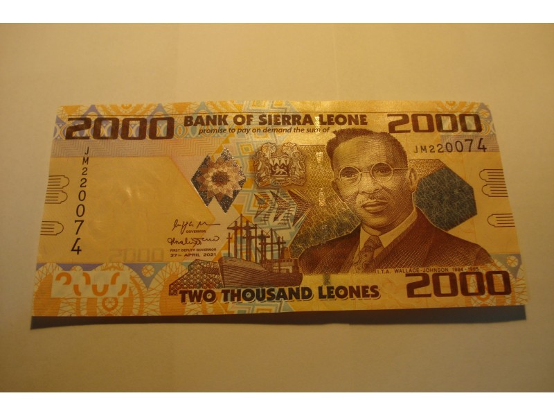 SIJERA LEONE - 2000 LEONES - 2021