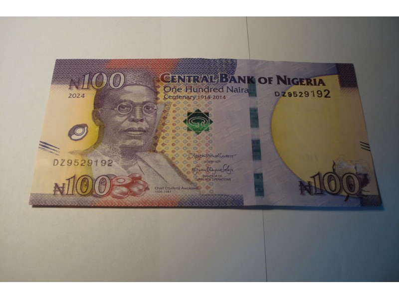 NIGERIA - 100 NAIRA - 2014 - POLIMER