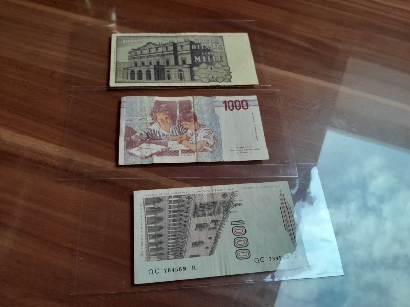 Italija 3 x 1000 Lira