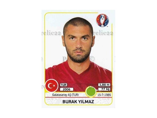 EURO 2016 sličica broj 424 , Panini