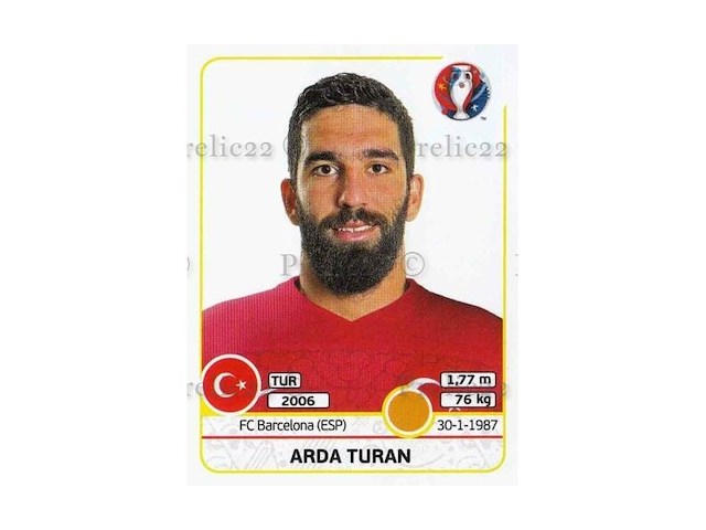 EURO 2016 sličica broj 419 , Panini