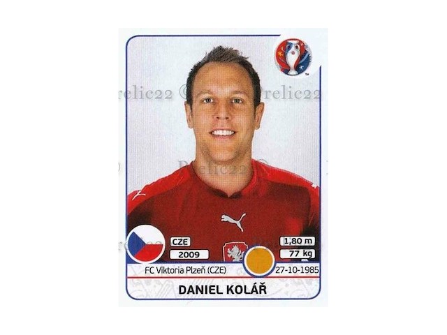 EURO 2016 sličica broj 395 , Panini
