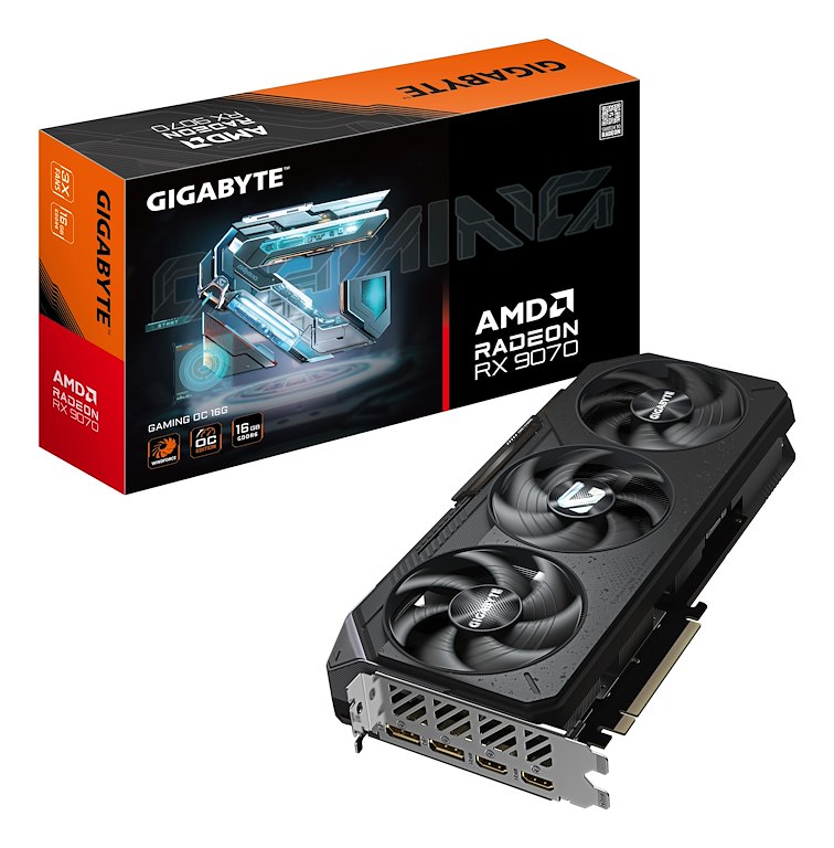 Gigabyte Radeon RX9070 GAMING OC (GV-R9070GAMING OC-16GD) grafička kartica 16GB GDDR6 256bit