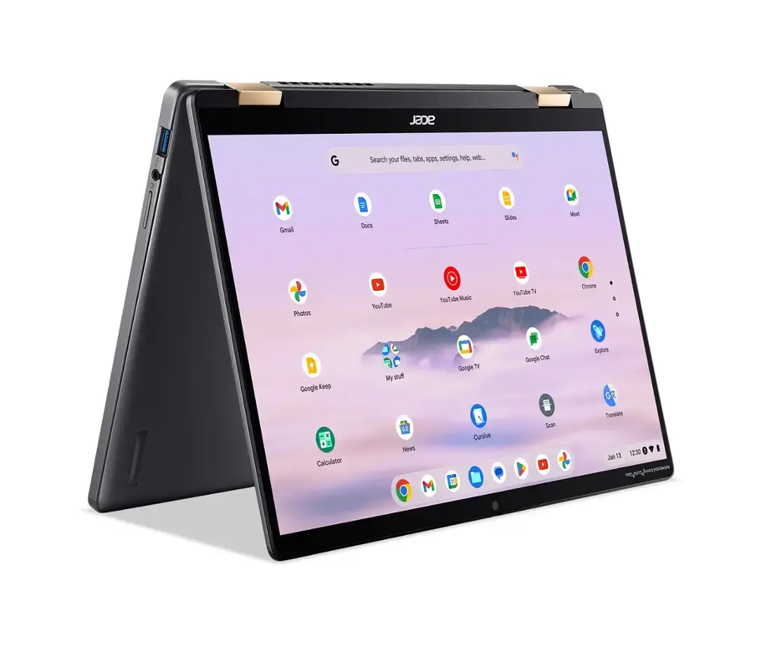 Acer - Chromebook Plus Spin 714 Laptop with Google AI – 14" WUXGA Touch - Intel Core Ultra 5 115U – 8GB LPDDR5 – 256GB SSD - Steel Gray