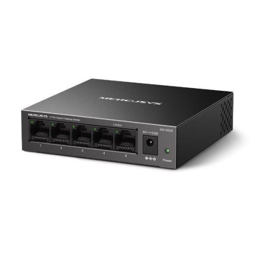Mercusys MS105GS V2.0 5-Port Gigabit Desktop Switch Metal Housing