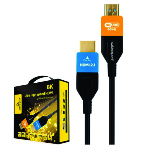 CC-HDMI8K-AOC-5M Gembird Active Optical (AOC) ULTRA High speed HDMI 2.1 8K UHD with Ethernet 5m