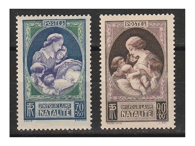 Francuska, France-Birth-rate Development Fund-1939-MNH