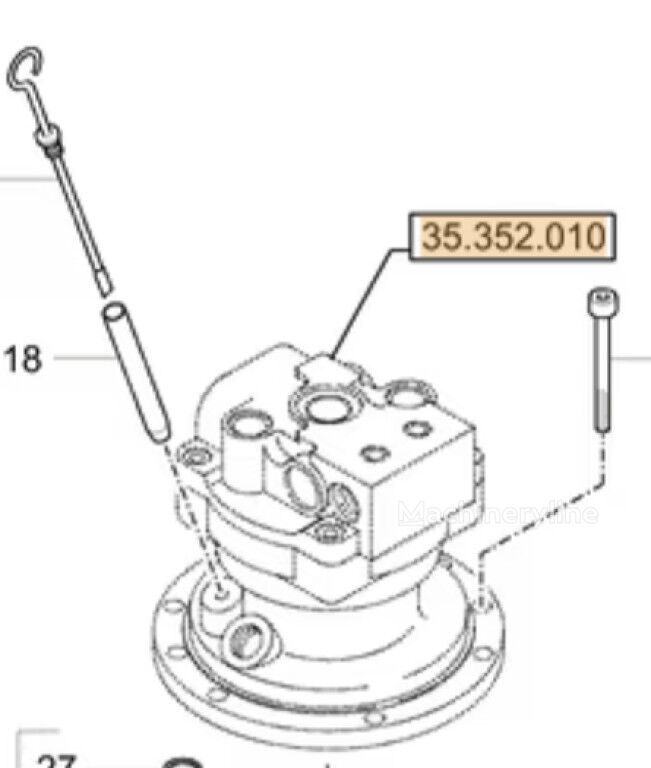 Case 31M9-10152 hidraulični motor za Case R55-9 R55-9A R55-9S R55W-9 R55W-9A R55W-9S bagera