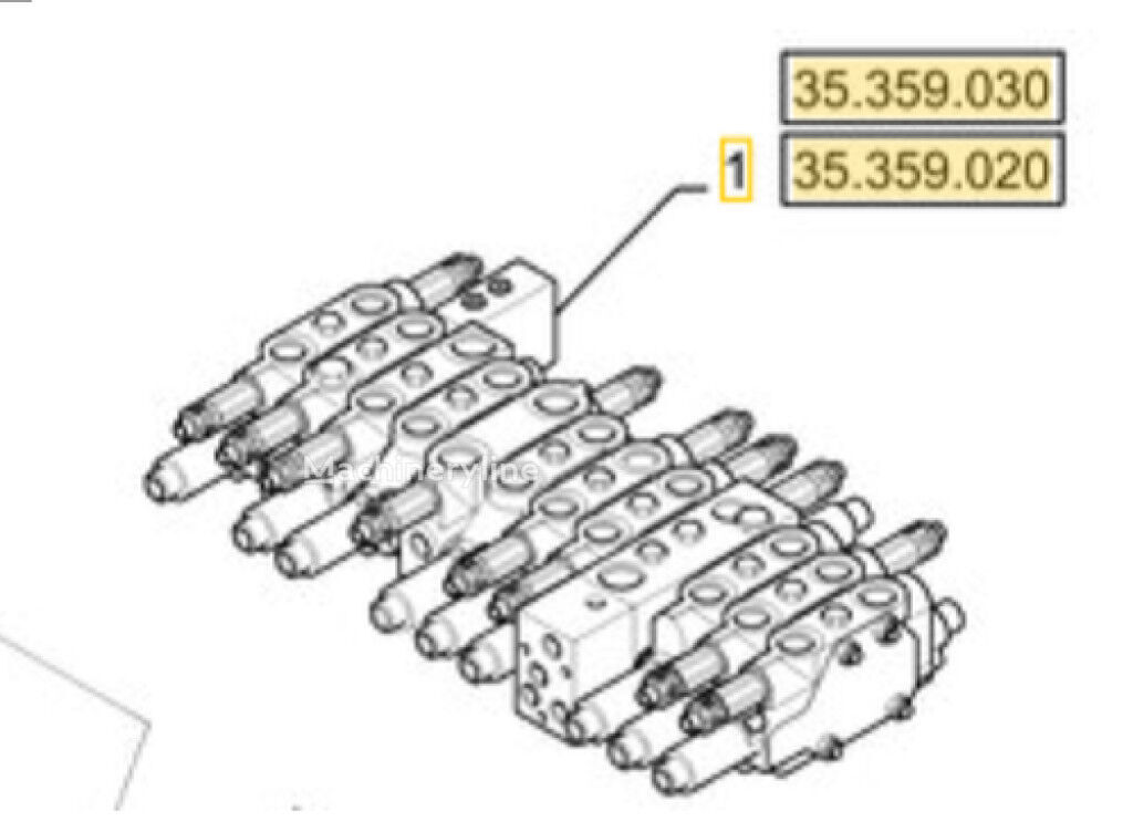 Case 34MK-10110DR hidraulični razvodnik za Case CX26C CX30C bagera