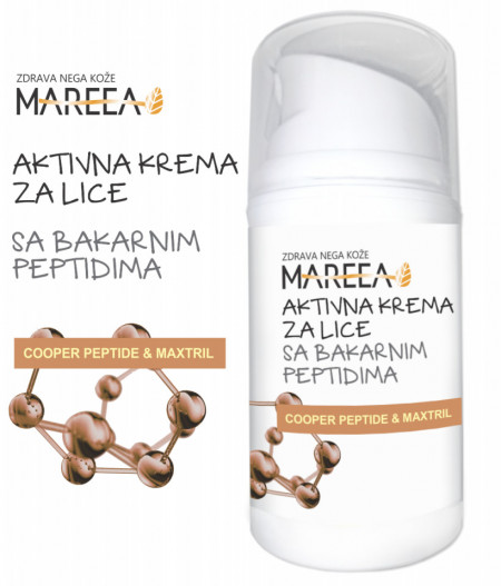 AKTIVNA KREMA ZA LICE SA BAKARNIM PEPTIDIMA 50ML