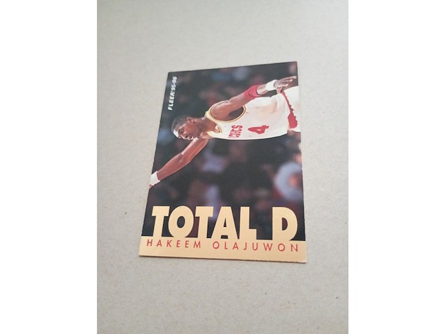 Kartica nba fleer 1995/96 total D hakeem olajuwon 203