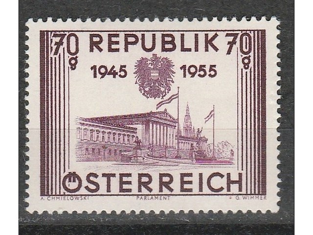 Austria, Austrija-1955-Parliament Building, Vienna - MH