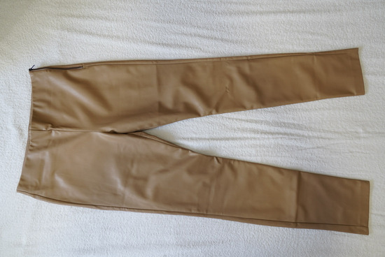 Kozne braon pantalone - Zara