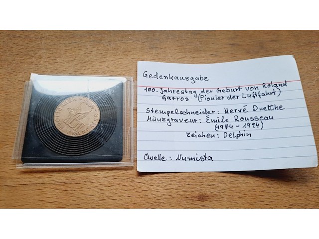 FRANCUSKA 10 FRANCS 1988 GODINA JUBILARAC