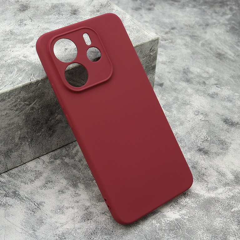 Zastitna maska (futrola) GENTLE COLOR - Xiaomi Redmi Note 14 4G (Global) bordo (MS)
